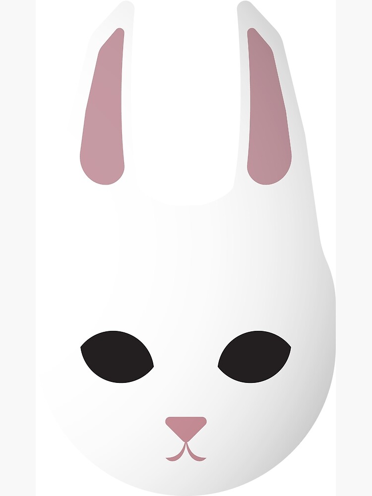 "Bunny Mask / Bunny Illustration" Poster for Sale by Shpentzy | Redbubble