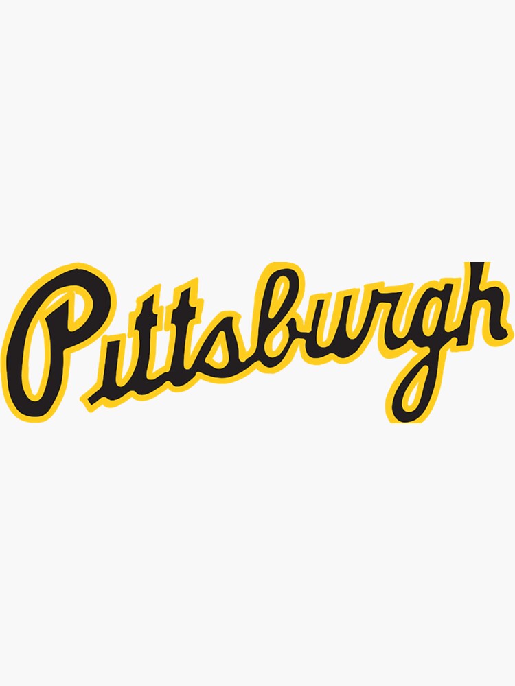 "Pittsburgh Script Sticker" Sticker for Sale by janlzmaude | Redbubble