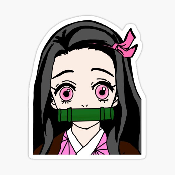 "Nezu ko" Sticker for Sale by Deadlykisses77 | Redbubble
