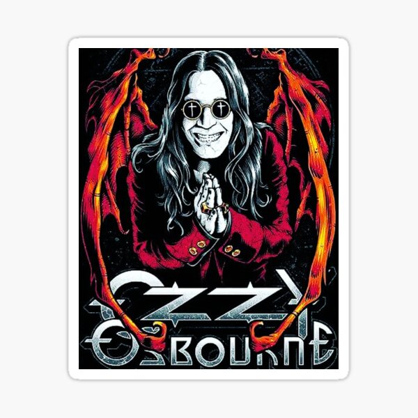 "OZZY OUSBORNE Art Amazing logos" Sticker for Sale by areinbech8z ...
