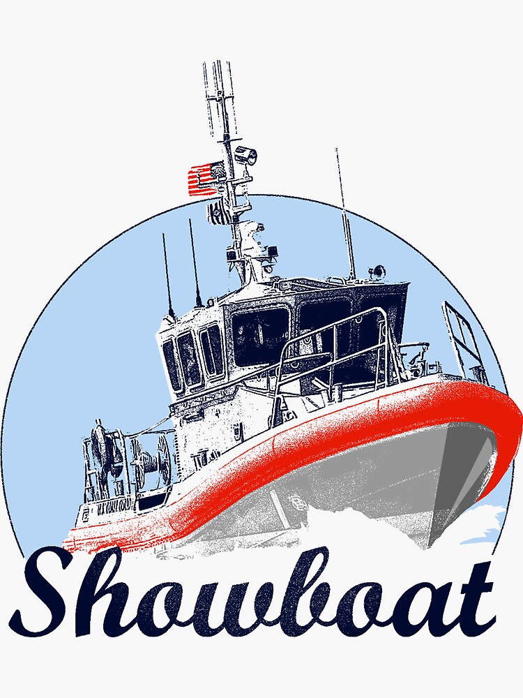 "showboat (full color)" Sticker by astroturph | Redbubble