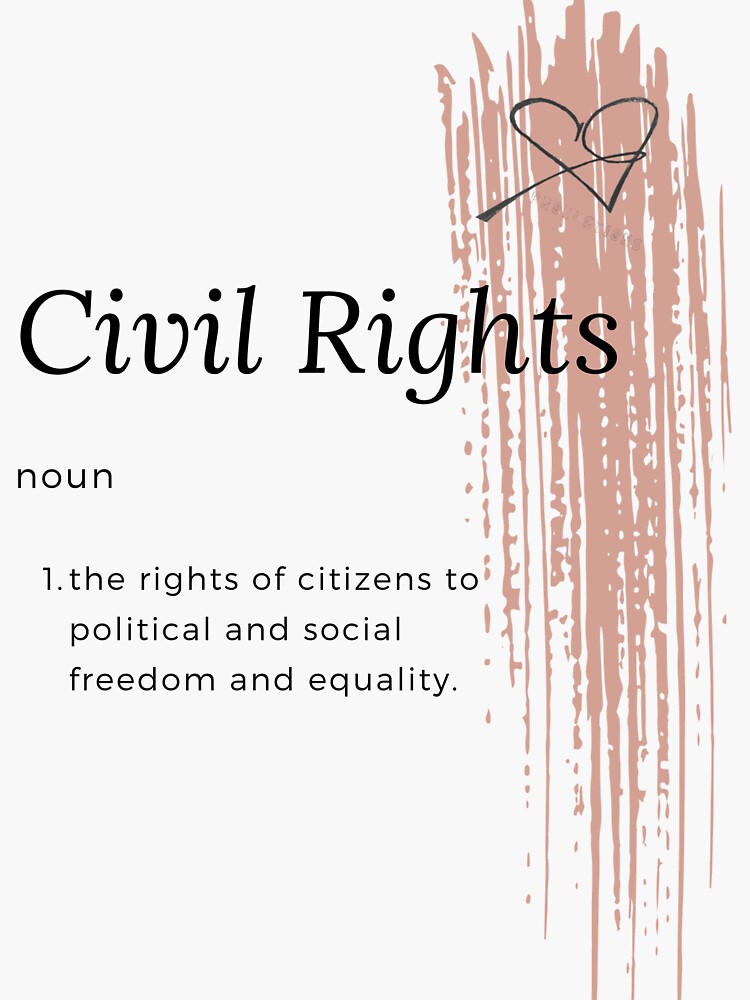 "Define Civil Rights" Sticker for Sale by CRProductions | Redbubble