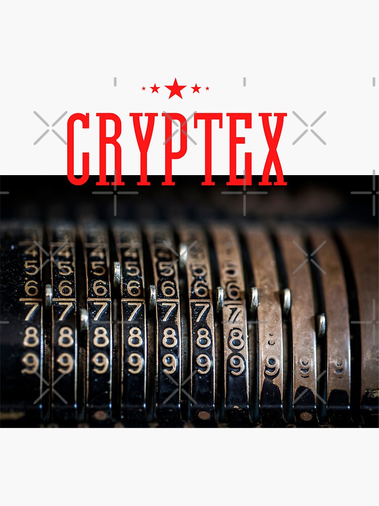 "Cryptex" Sticker for Sale by PerfectBlend | Redbubble