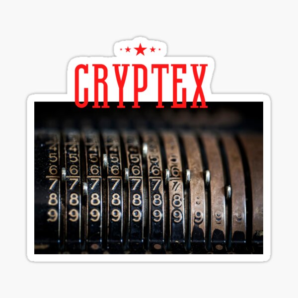 "Cryptex" Sticker for Sale by PerfectBlend | Redbubble