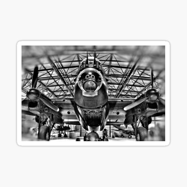 "Lancaster Bomber" Sticker by GrimRollings | Redbubble