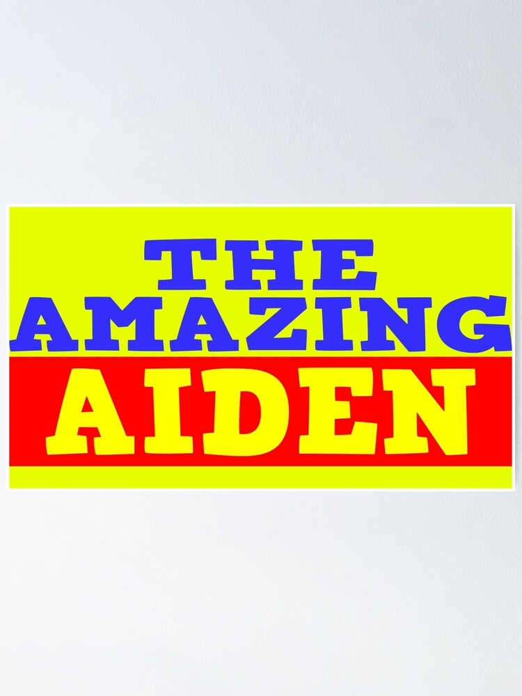 "AIDEN's Birthday Amazing Family" Poster for Sale by StarWheels | Redbubble