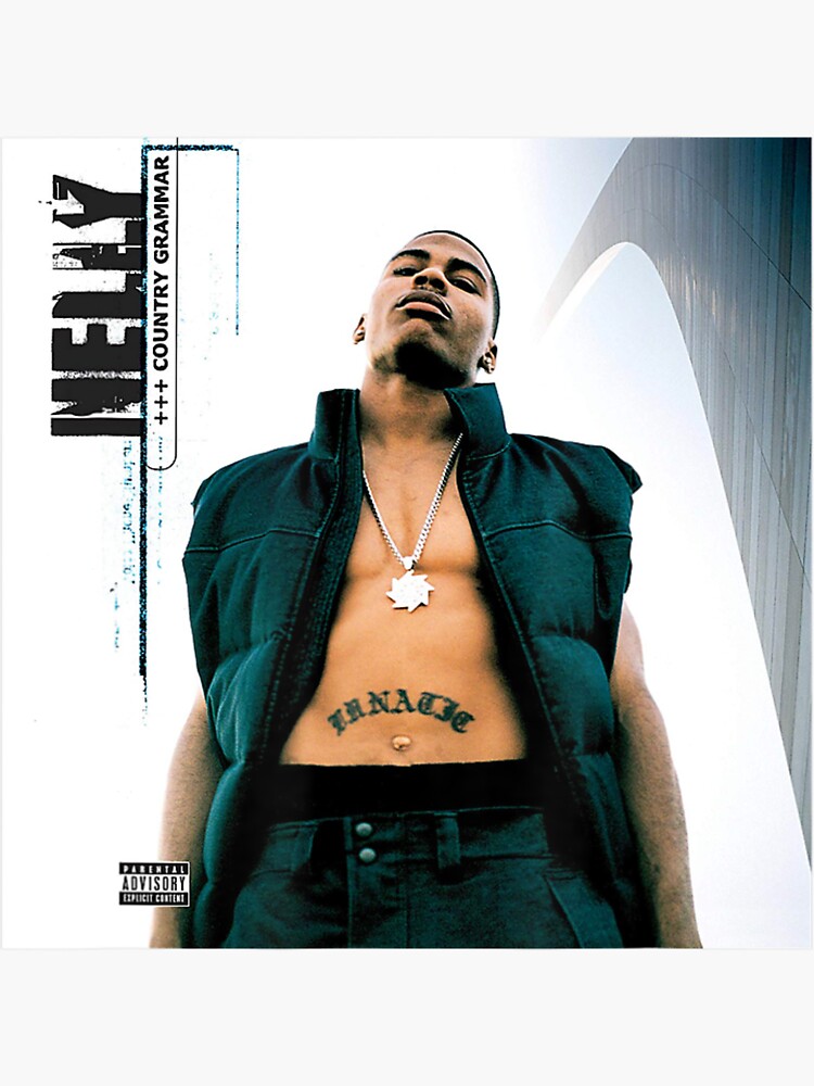 "Nelly's Country Grammar Album Cover Derrty Entertainment" Sticker for ...