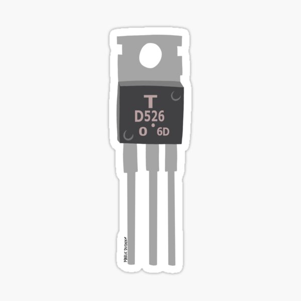 "Complementary transistor II" Sticker for Sale by Marie Dudek | Redbubble