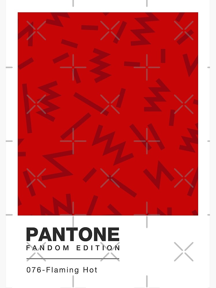 "Pantone Color - Flaming Hot" Poster for Sale by AllisonDawn15 | Redbubble