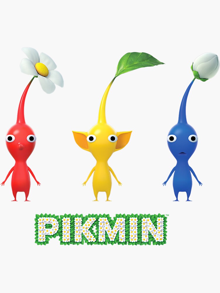 "Nintendo Pikmin Trio Simple" Sticker for Sale by ZinGui | Redbubble