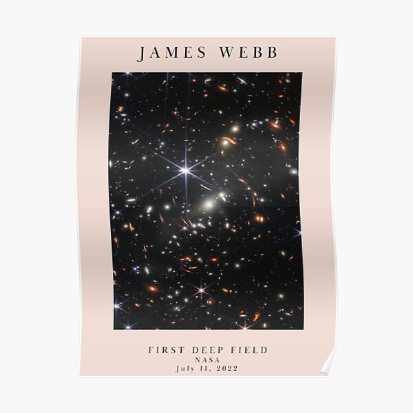 "James Webb Space Telescope JWST First Image MINIMALIST POSTER" Poster ...