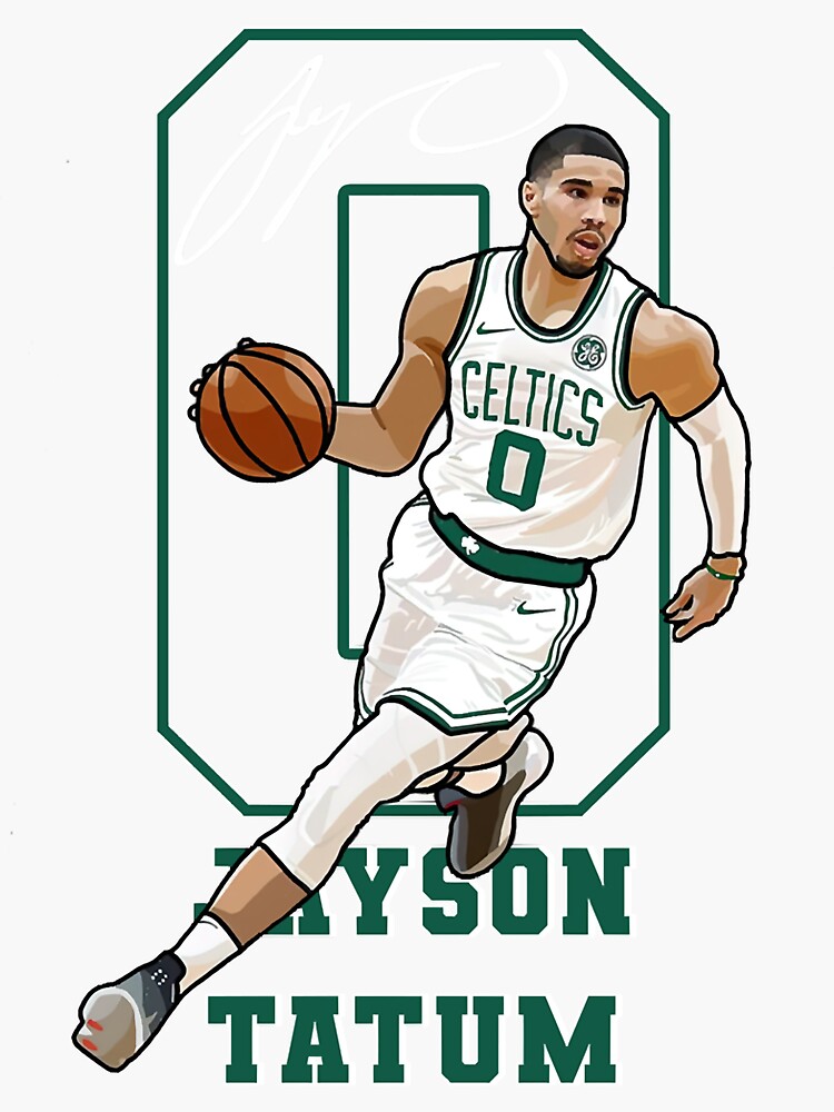 "jayson tatum art " Sticker for Sale by DefineYUStyle | Redbubble