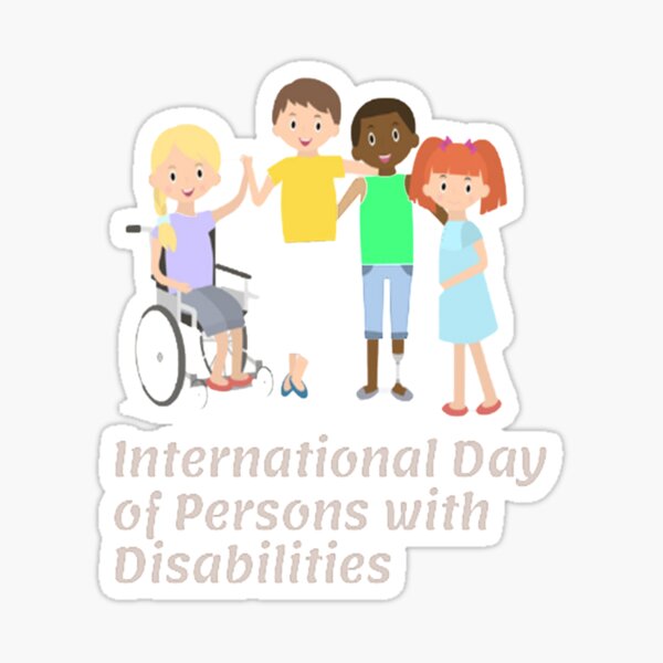 "International Day of Persons with Disabilities " Sticker for Sale by ...