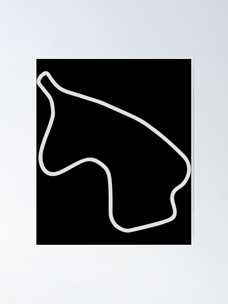 "Mosport Park [outline] " Poster for Sale by PhelanBryant | Redbubble