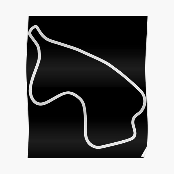 "Mosport Park [outline] " Poster for Sale by PhelanBryant | Redbubble