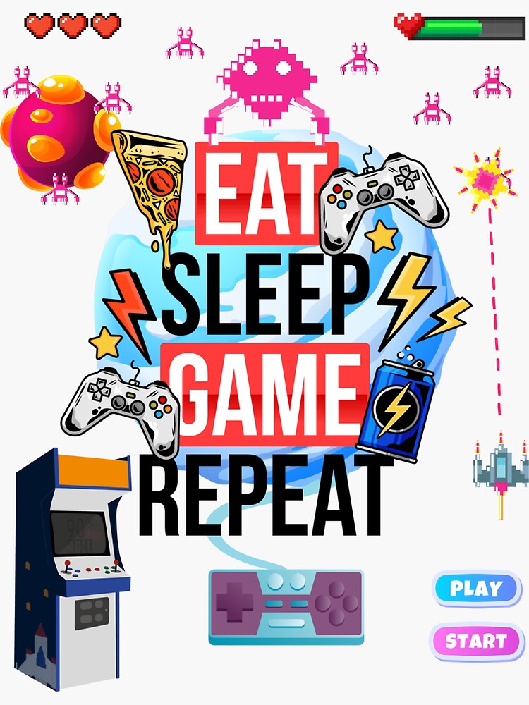 "Video Games" Sticker for Sale by 90sandRoll | Redbubble