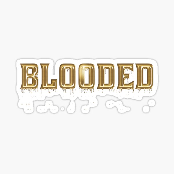 "Goldsmith Fan Golden Blooded Lettering for any Cold Blooded" Sticker ...