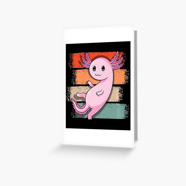"Retro Relaxolotl Axolotl Amphibia" Greeting Card for Sale by ahuhoho ...