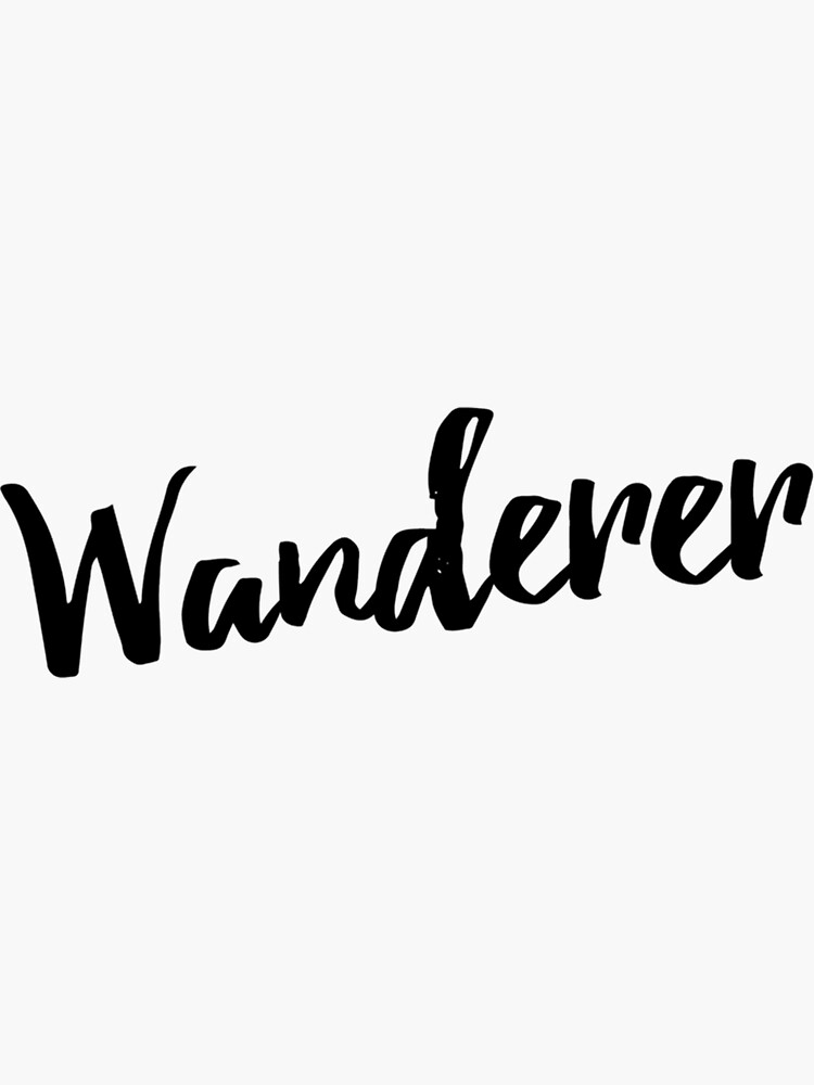 "The Wanderer " Sticker for Sale by WhiteCrowCraft | Redbubble