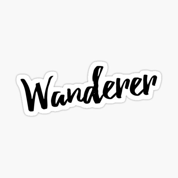 "The Wanderer " Sticker for Sale by WhiteCrowCraft | Redbubble