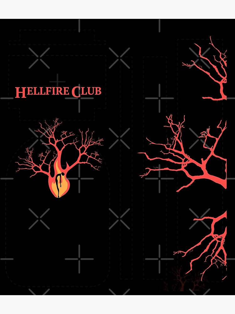 "HELLFIRE CLUB BACKPACK STRANGER THINGS VECNA UNOFFICIAL" Backpack for ...