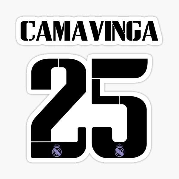 "Camavinga 25" Sticker for Sale by Polyxz | Redbubble