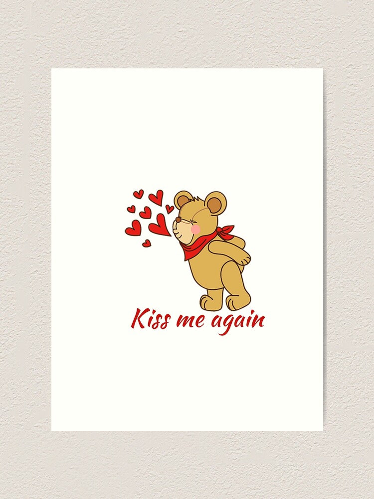 "Kiss me again Sticker pack" Art Print for Sale by easterlogic | Redbubble
