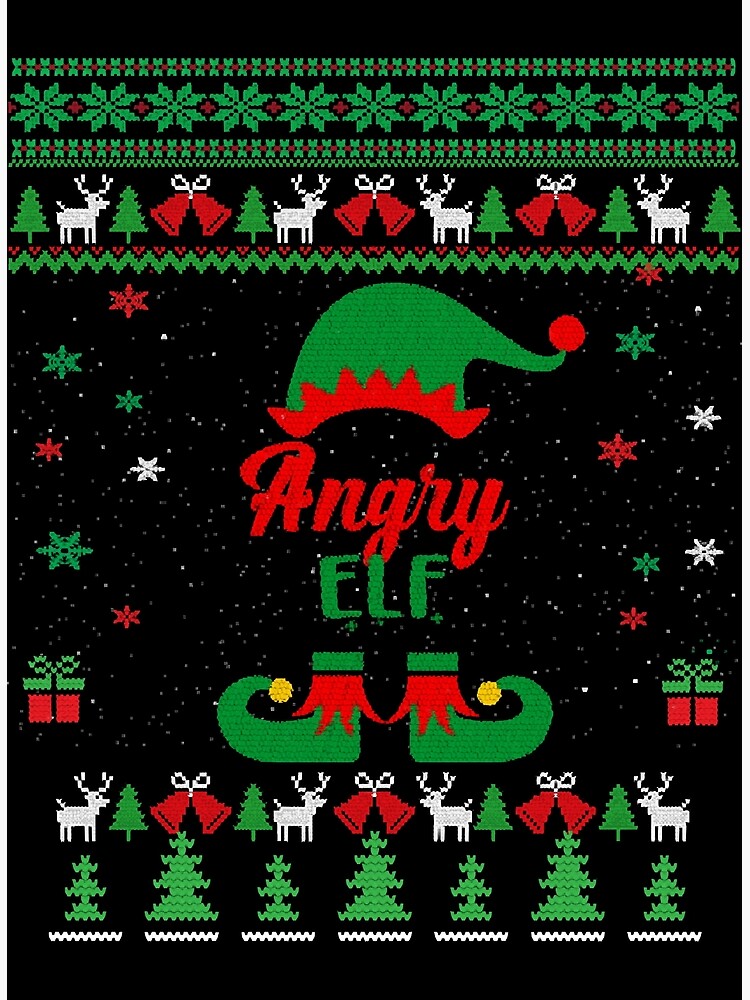 "angry elf " Poster for Sale by TomBarker32535 | Redbubble