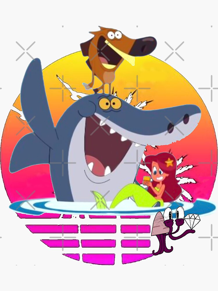 "Zig And Sharko Games a Zig And Sharko Games" Sticker for Sale by Corinki | Redbubble