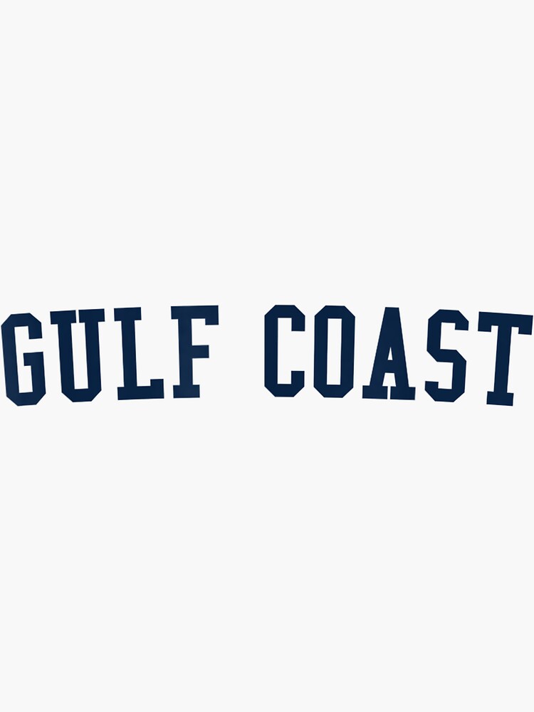 "Gulf Coast Prep Block Lettering Vintage Style" Sticker for Sale by ...