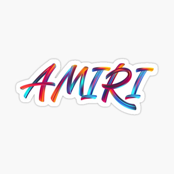 "AMIRI" Sticker for Sale by Khaila-shop | Redbubble