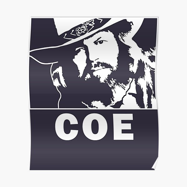 "Light Blue David Allen Coe - Country Music Legend" Poster for Sale by ...