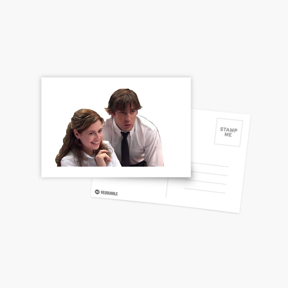 "jim and pam " Sticker for Sale by swampyak | Redbubble