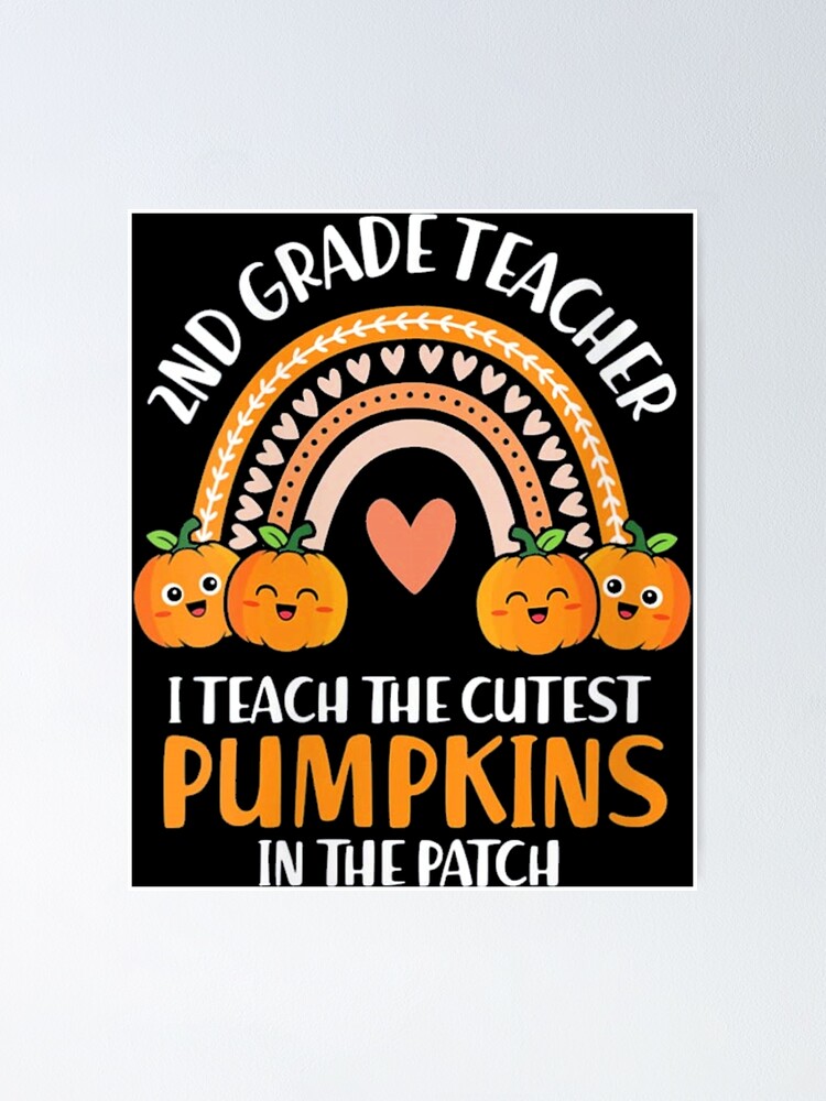 Póster «Enseño a la maestra de segundo grado de las calabazas más ...