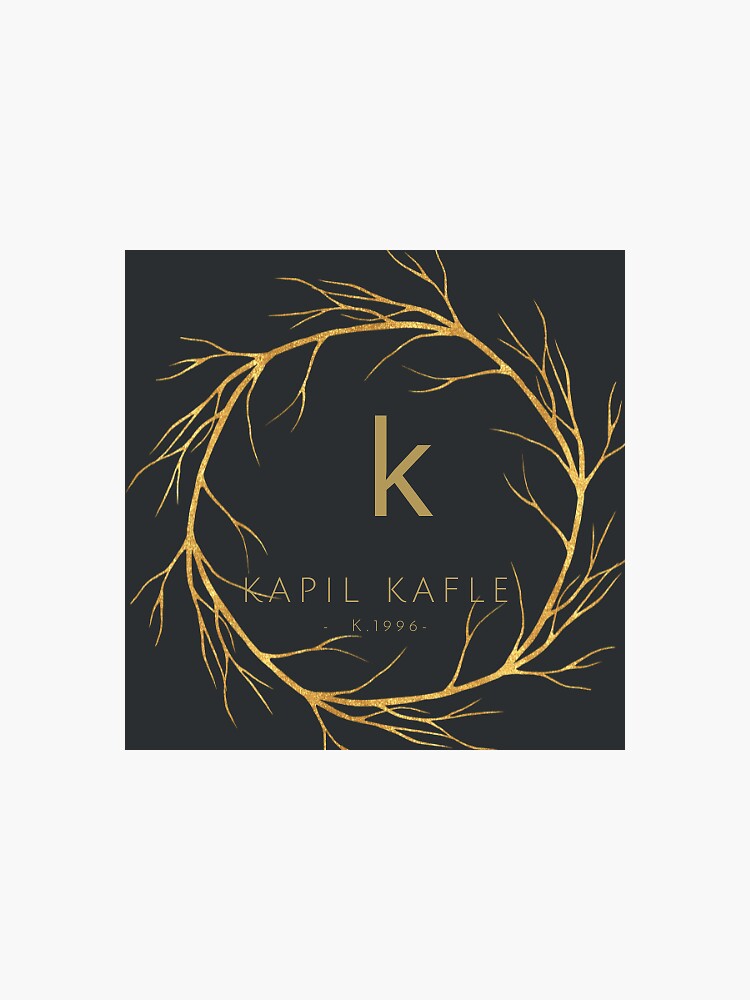 "k-Kapil -kafle -design k" Sticker for Sale by Himarooma | Redbubble
