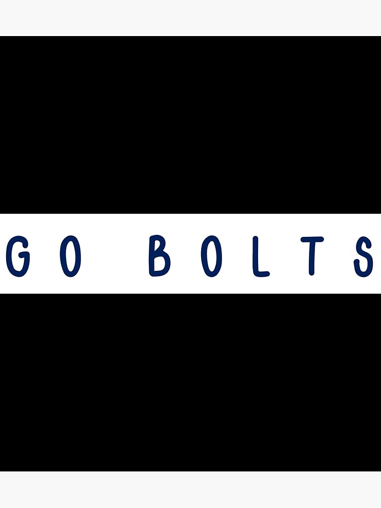 "Go Bolts Sticker" Poster for Sale by gloria1os | Redbubble