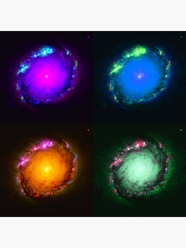 "16-Bit Pixel Art Galaxy NGC 1512 Color Mix by Ancient Teknologi ...