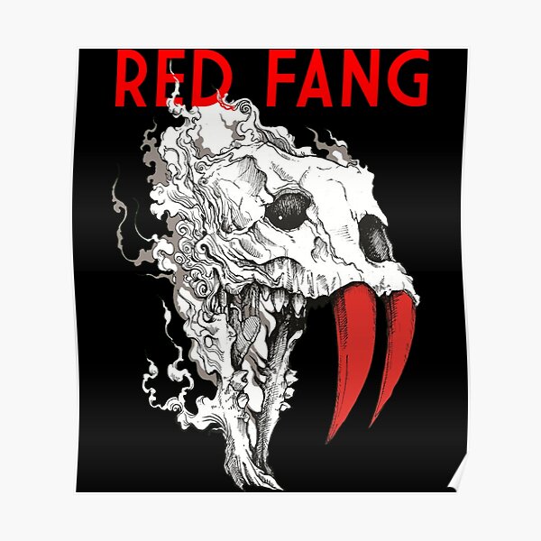 "Red Fang Is An American Stoner Rock Band Sticker" Poster for Sale by ...