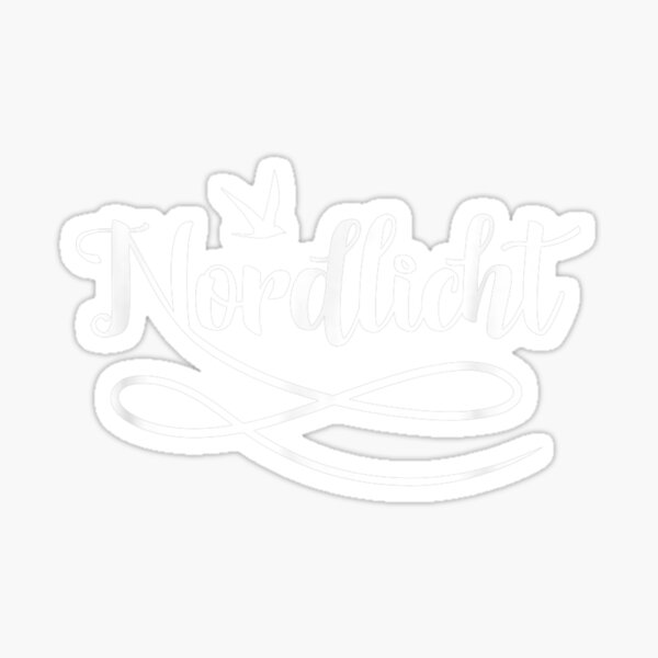 "Hand lettering with bird - Northern Light" Sticker for Sale by ChiMiwa ...