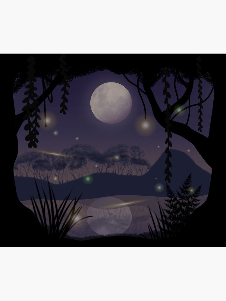 "Nighttime Jungle Window" Poster for Sale by Sugarloafdesign | Redbubble