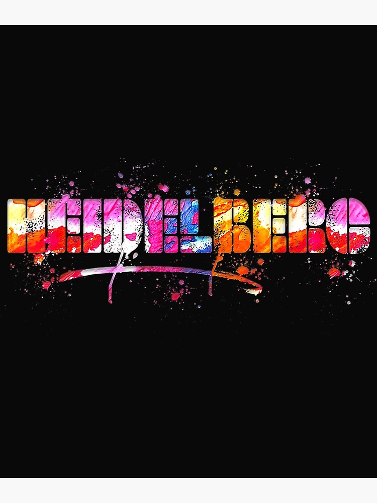 "Heidelberg Lettering Souvenir - Watercolor Heidelberg" Poster for Sale ...