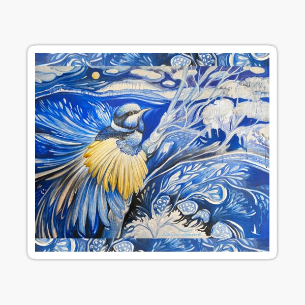 "Blue Wren" Sticker for Sale by MarianRennie | Redbubble