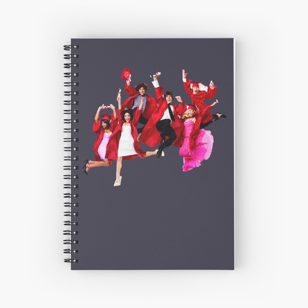 "Retro High School Musical Sticker" Spiral Notebook for Sale by ...