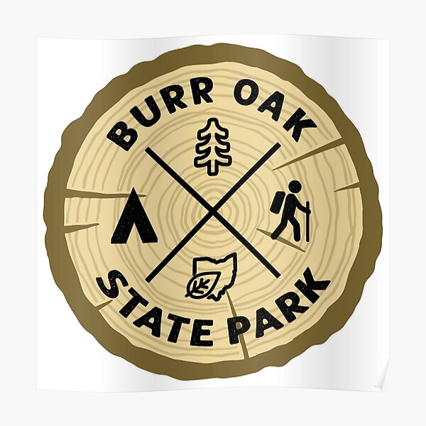 "Burr Oak State Park Log Slice" Poster for Sale by VanyaKar | Redbubble