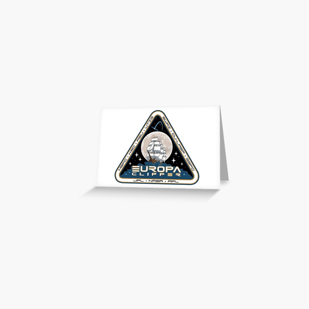 "NASA's Europa Clipper Logo" Greeting Card for Sale by Quatrosales ...