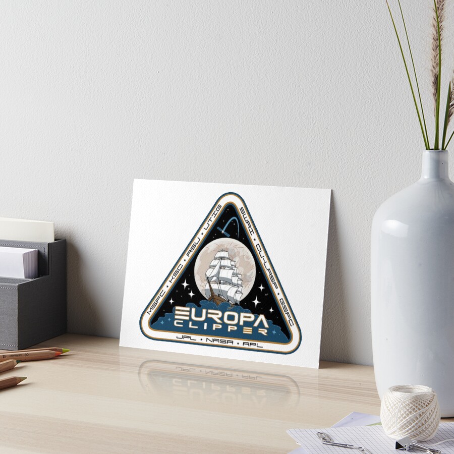 "NASA's Europa Clipper Logo" Art Board Print by Quatrosales | Redbubble