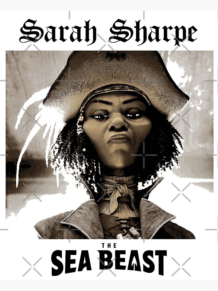 "The Sea Beast Sarah Sharpe" Poster for Sale by HexOne | Redbubble