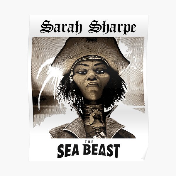 "The Sea Beast Sarah Sharpe" Poster for Sale by HexOne | Redbubble