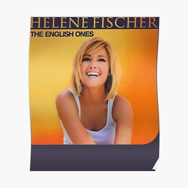 "Retro Vintage Helene Fischer The English Ones" Poster for Sale by ...