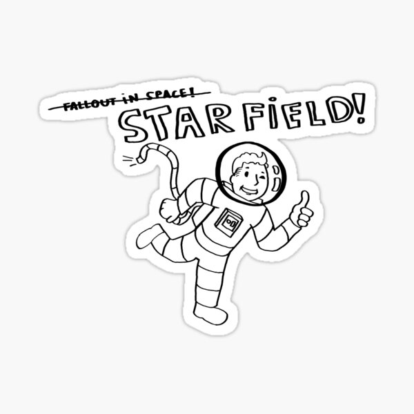 "Starfield" Sticker for Sale by xWooFx | Redbubble